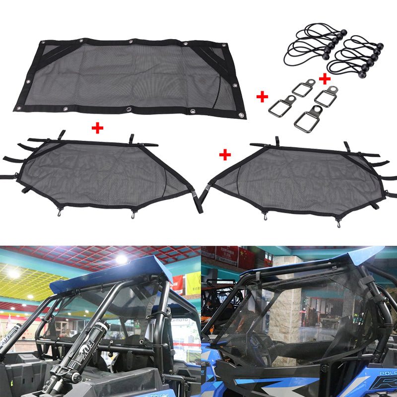 For Polaris RZR 1000 900 RZR XP 4 UTV Front Rear Window Net Window Sha ...